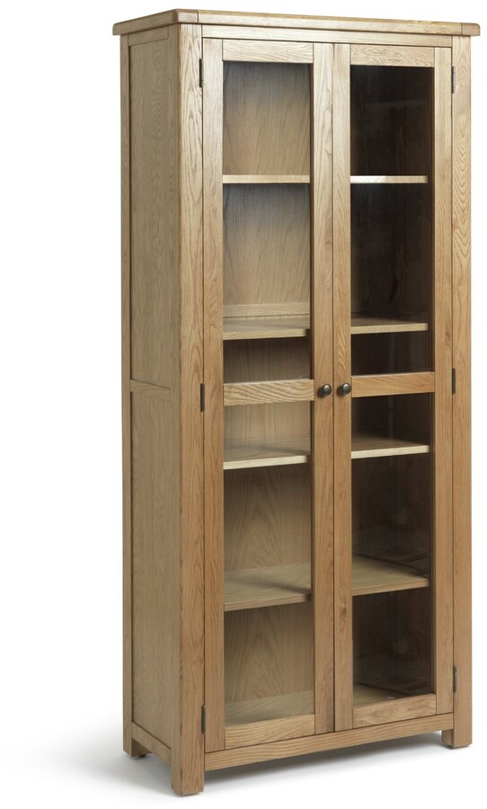Argos Home Kent 2 Glass Door Oak Veneer Display Cabinet - ShopStyle ...