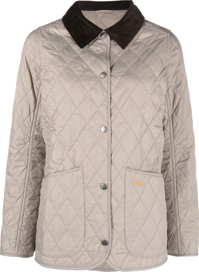 Barbour Diamond-Quilted Button-Fastening Jacket - ShopStyle