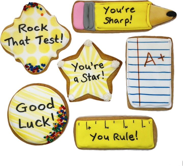 Etsy Test Encouragement Cookies - Set Of 6 Crunchy Shortbread Cookies ...