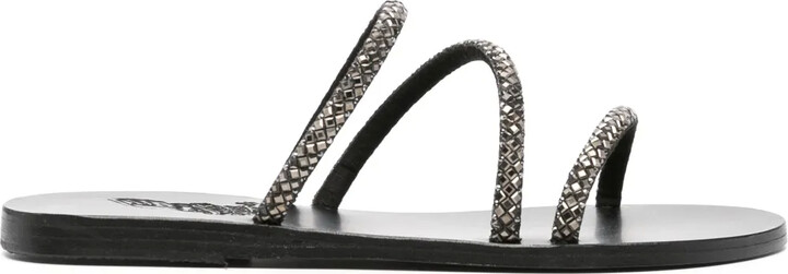 Ancient Greek Sandals Polytimi crystal-embellished sandals - ShopStyle