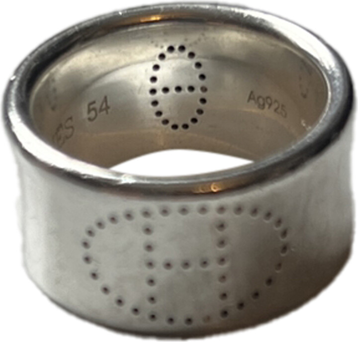 Hermes Eclipse silver ring - ShopStyle