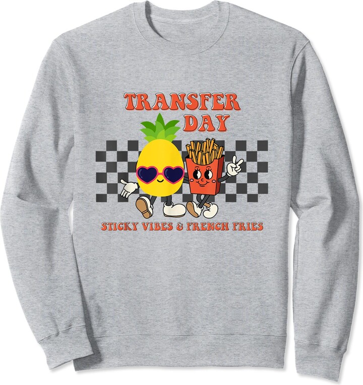 Funny IVF In Vitro Fertilization Gifts Retro Groovy Transfer Day Sticky ...