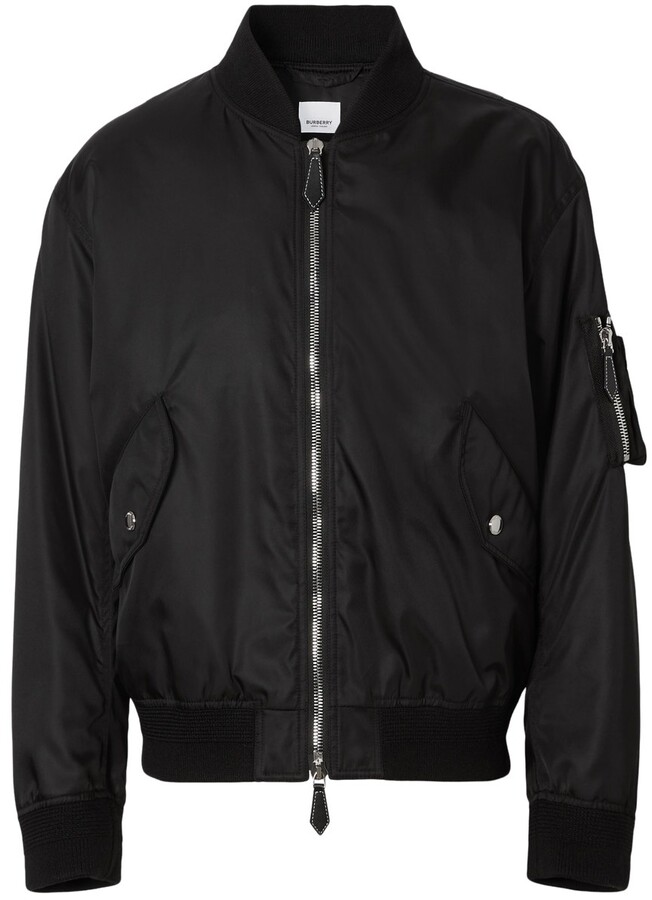 Burberry Mermaid Embroidered Bomber Jacket, Black - ShopStyle