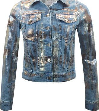 Madison.Maison Metallic Denim Jacket - ShopStyle