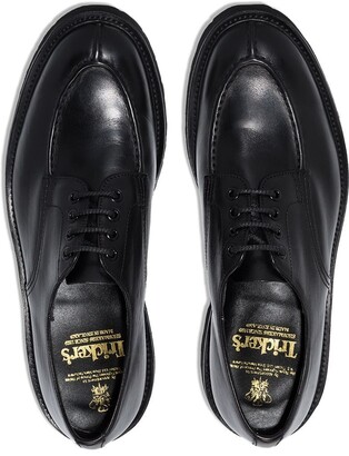 Tricker's Kilsby Apron Olivvia leather Derby shoes - ShopStyle