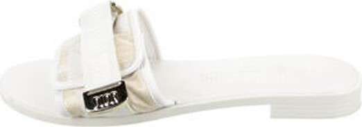 Christian Dior Canvas Slides - ShopStyle Sandals