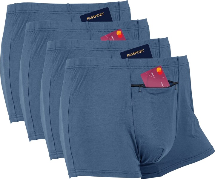 LUEXBOX Pocket Underwear for Men with Secret Hidden Front Pocket ...