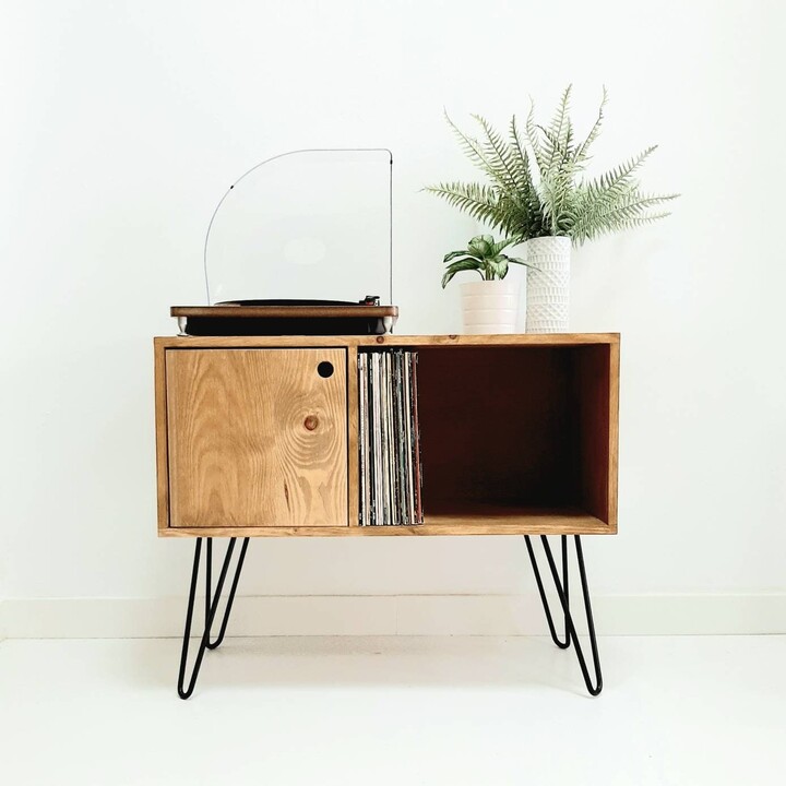 Etsy Maple Sideboard Black Haipin Legs Table | Media Console Mid ...