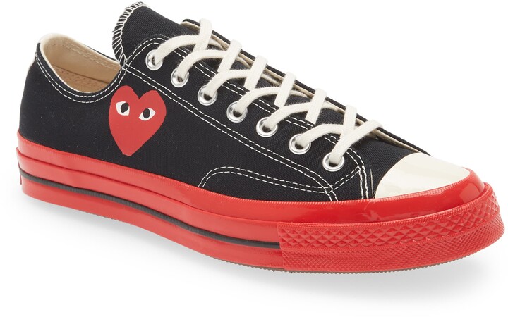 Comme des Garçons PLAY x Converse Chuck Taylor® Hidden Heart Red Sole ...