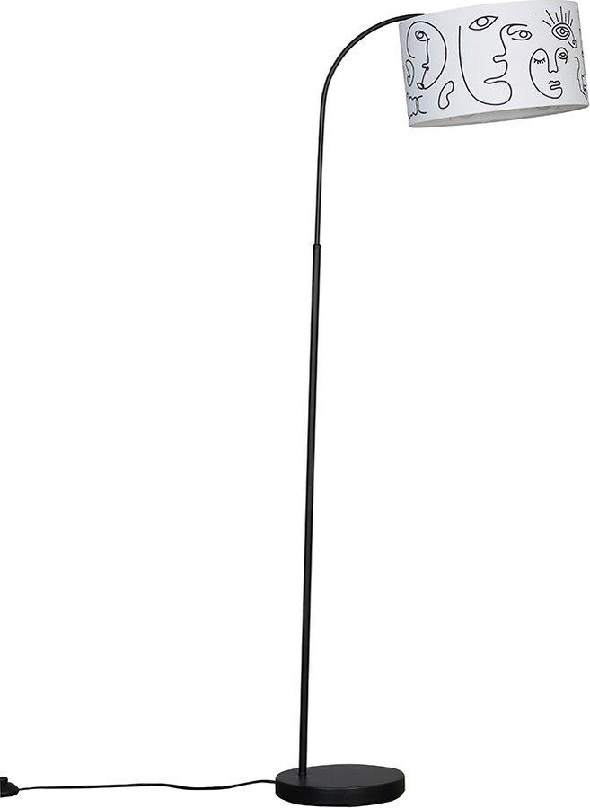 ValueLights Curva Black Floor Lamp - ShopStyle