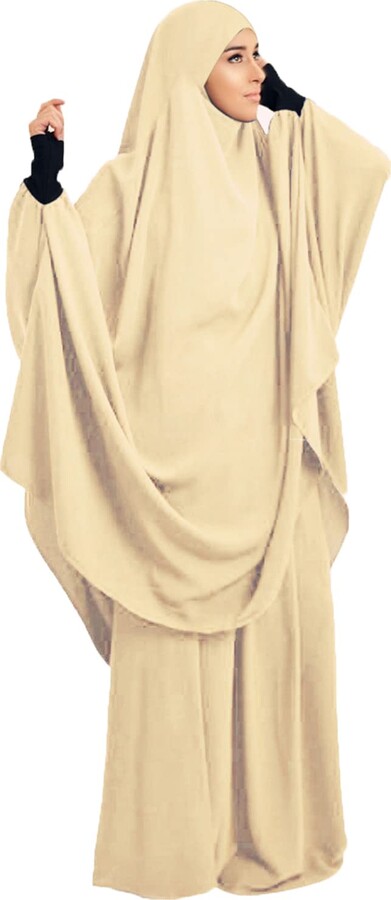 Suncolour Women Muslim Prayer Dress Islamic Prayer Dress Hijab Full ...