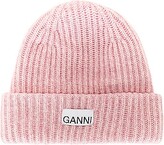 Ganni Structured Rib Beanie in Pink - ShopStyle Hats