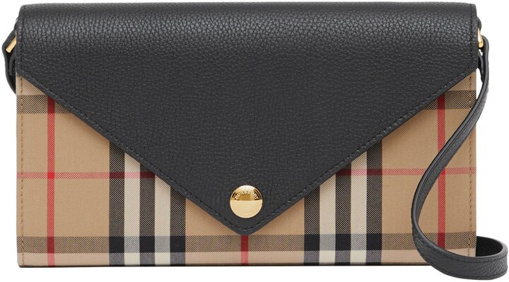 Burberry Hannah Vintage Check Wallet on a Chain - ShopStyle