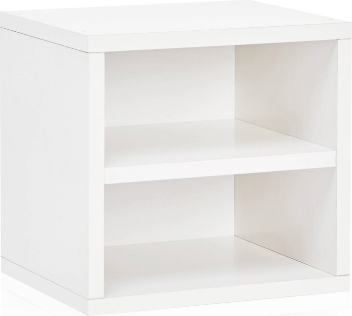 Way Basics Stack Cube with Shelf White - ShopStyle Bookcases & Cabinets