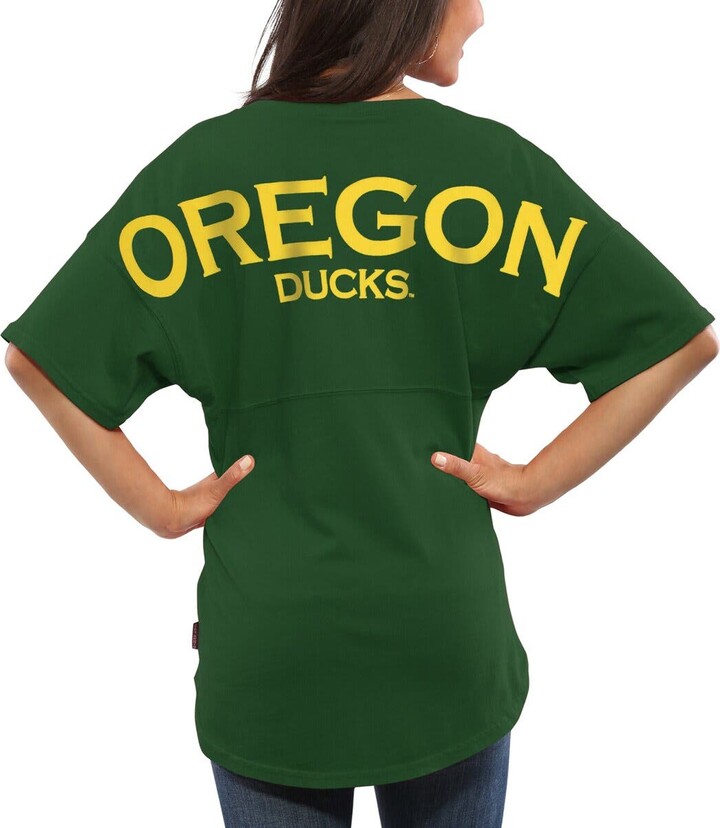 Women's Green Oregon Ducks Spirit Jersey Oversized T-Shirt - ShopStyle