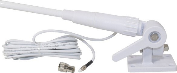 Tram® Pretuned VHF 3-dBd-Gain Marine Rachet-Mount 46-Inch Fiberglass ...