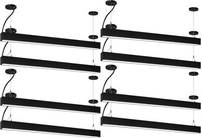 LEDVANS Acies 4FT 3CCT Linkable LED Linear Light Fixture, 50W 6500LM ...