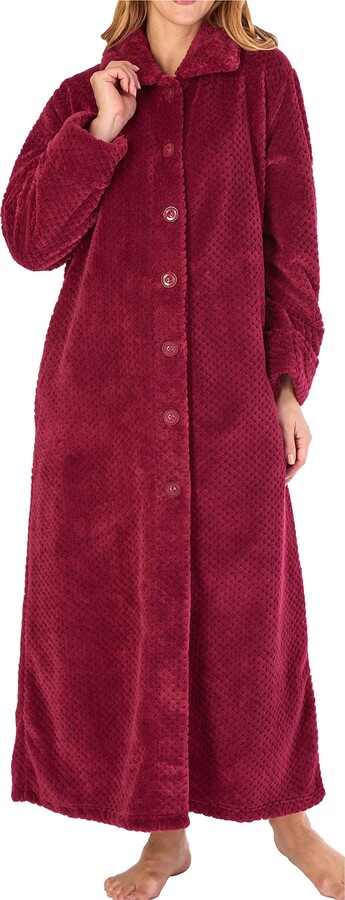 Primo Sacchi Dressing Gowns for Women UK: Dark Pink Dressing Gown with ...