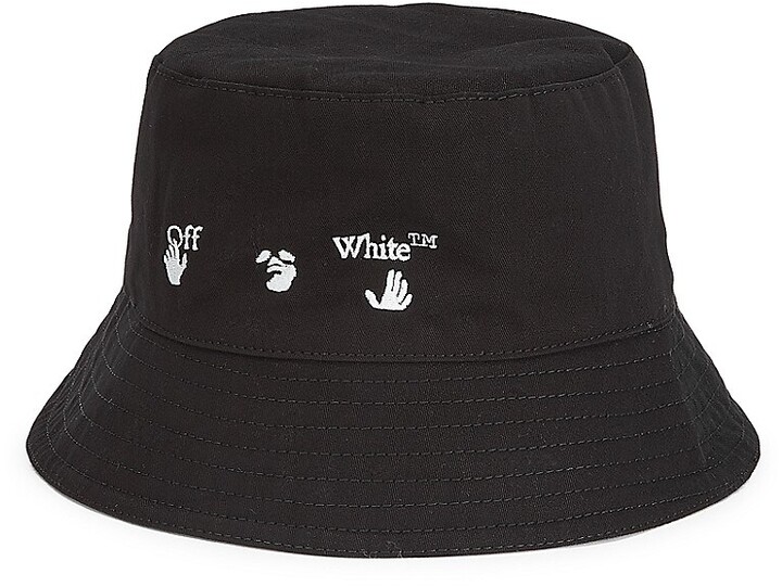 Off-White Logo Bucket Hat - ShopStyle