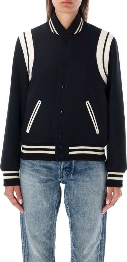 Saint Laurent Teddy Bomber Jacket - ShopStyle