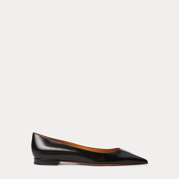 Ralph Lauren Collection Ralph Lauren Kendrya Goatskin Ballet Flat ...