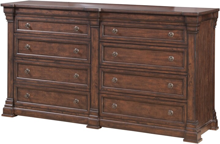 Kendall Traditional Tobacco Brown Wood 8-drawer Dresser by Greyson ...