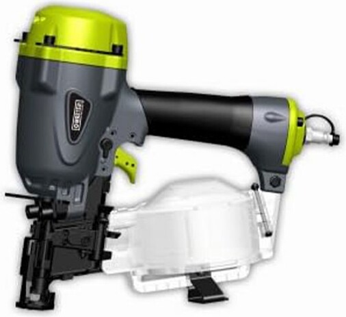 Master Mechanic Lightweight Pneumatic 15 Degree Coil Roofing Nailer ...