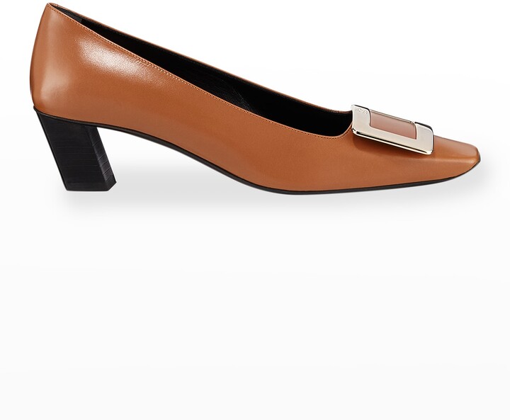 Roger Vivier Decollete Belle Pilgrim Pumps - ShopStyle