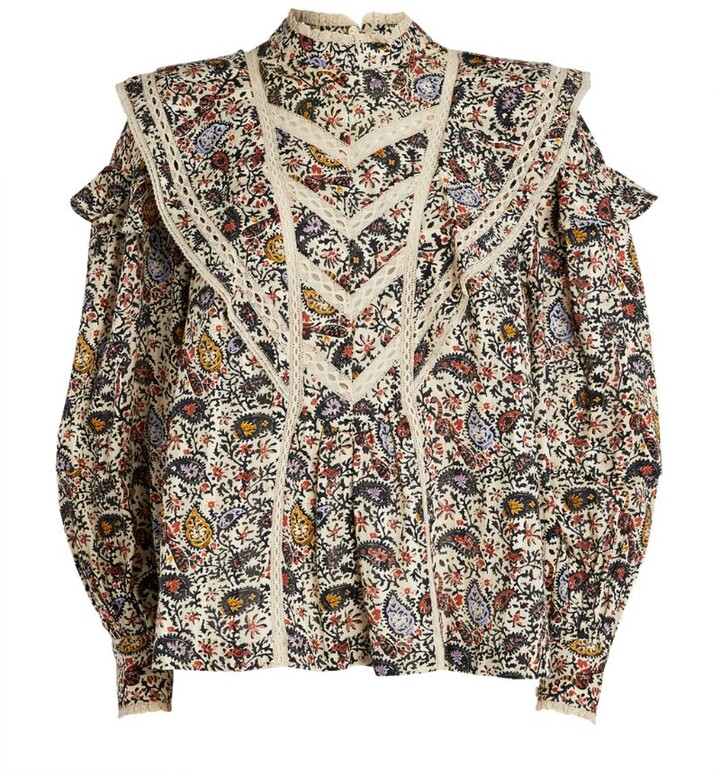 Etoile Isabel Marant Ruffled Reign Blouse - ShopStyle Tops