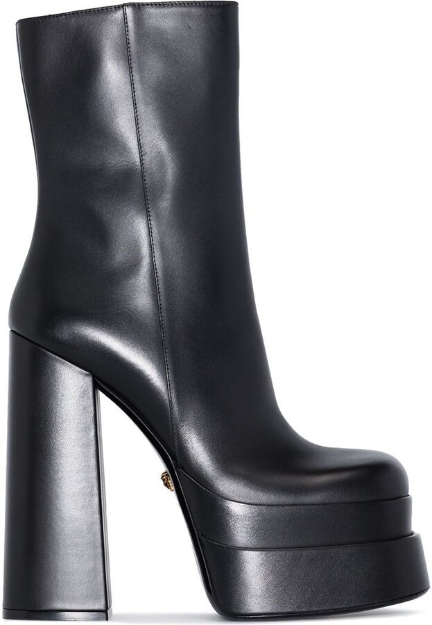 Versace Double platform boots - ShopStyle