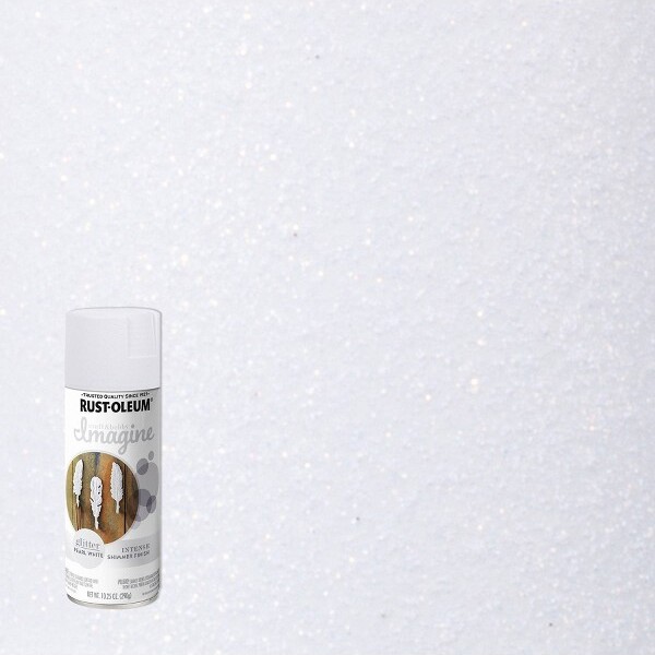 Rust-Oleum 10.25oz Imagine Glitter Spray Paint White - ShopStyle
