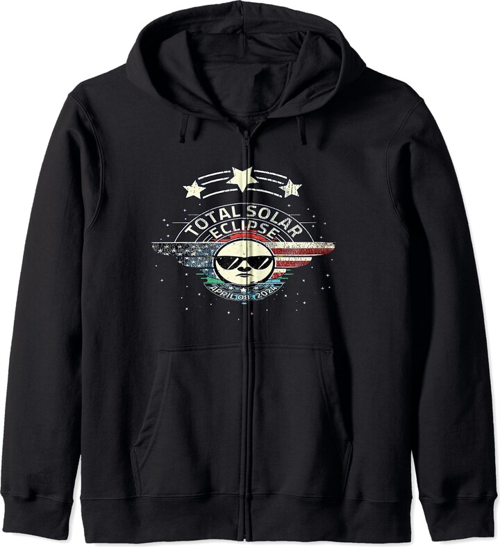 Earth Solar Total e-clipse April 8 2024 Zip Hoodie - ShopStyle