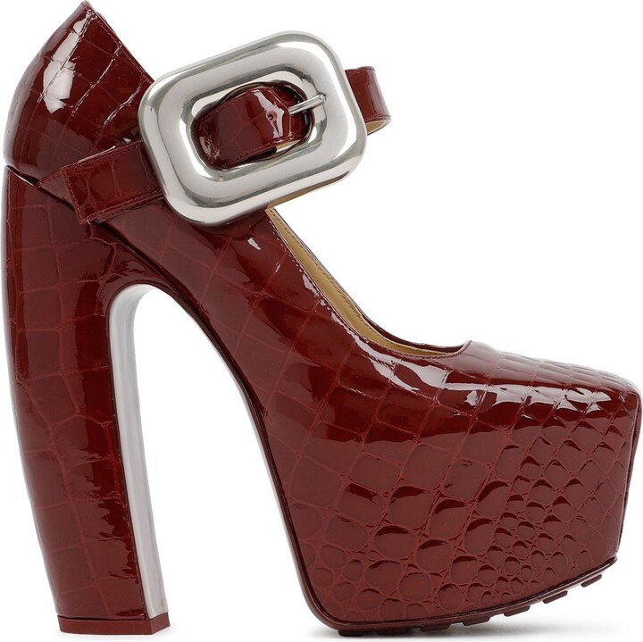 Bottega Veneta Mary Jane Mostra Platform Pumps Shoes - ShopStyle