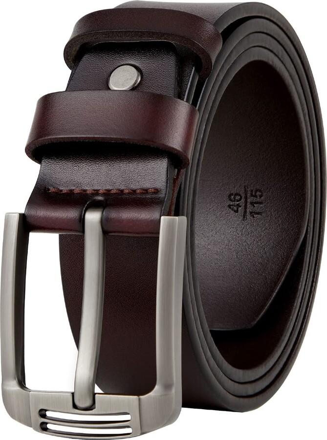 GSG SINCE 1998 GSG Belts for Men 38mm Wide Genuine Leather Belts with ...