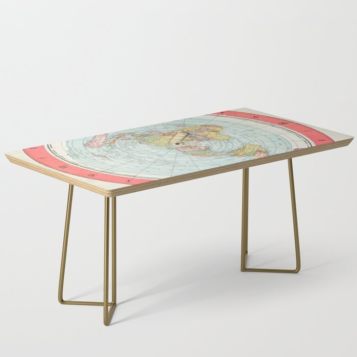 Society6 Alex Gleason's New Standard Map Of The World Flat Earth Coffee ...