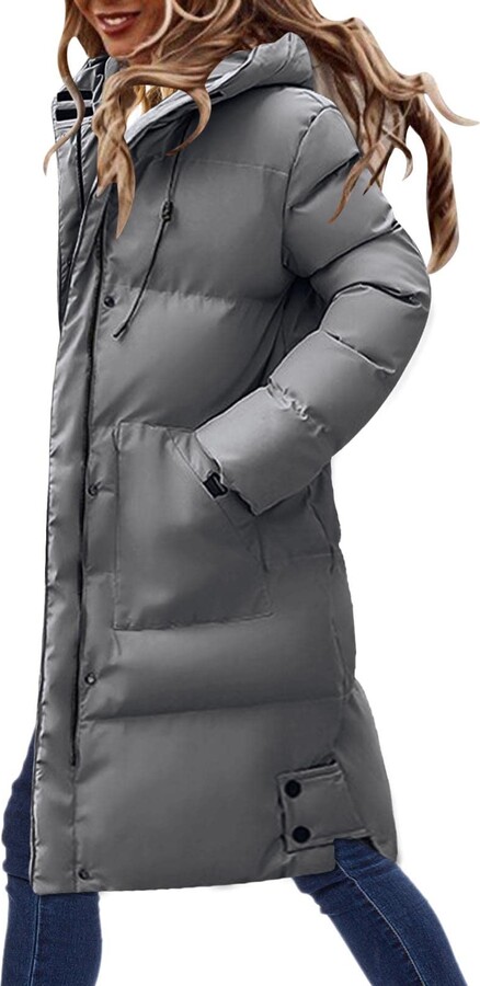 NJGRAE Down Jacket Women with Hood Womens Down Coats Womens Waterproof ...