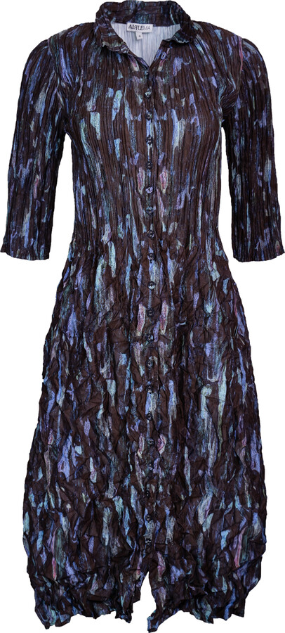 Alquema Nehru Coat Dress - Night Sky - ShopStyle