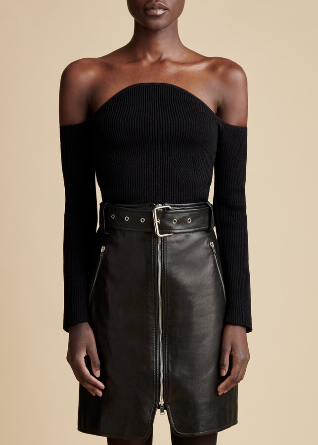 KHAITE The Maria Top in Black - ShopStyle