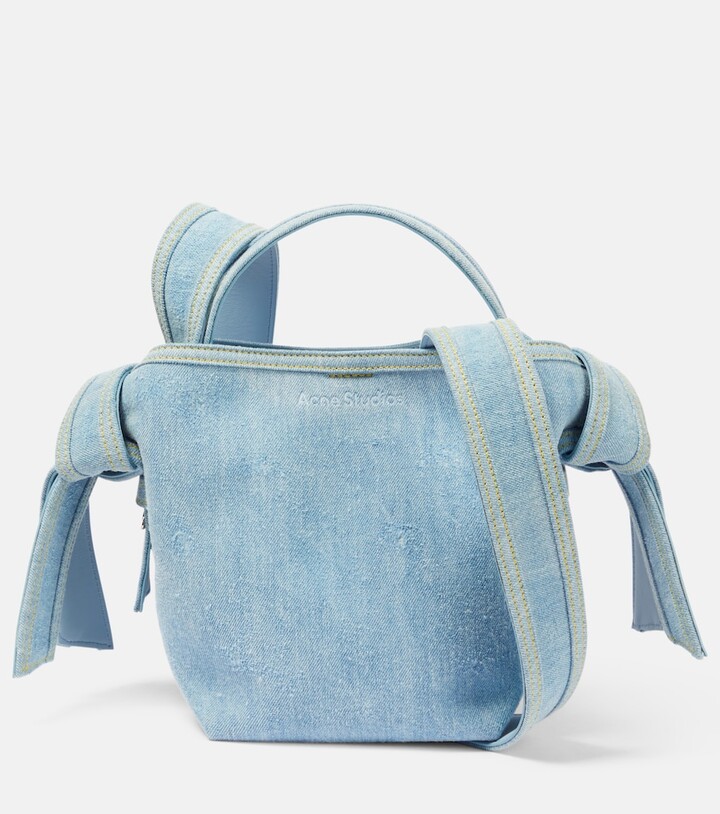 Acne Studios Musubi Mini denim shoulder bag - ShopStyle
