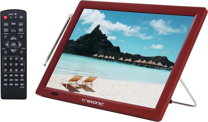 Trexonic Portable Rechargeable 14 Inch LED TV in Red - ShopStyle Workout Accessories