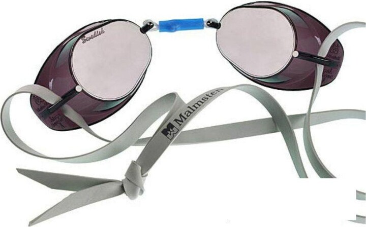 Malmsten Swedish Competition Swim Goggles - Silver Mirror Lenses ...