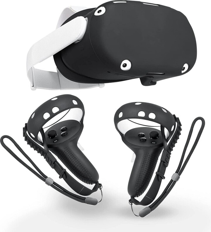 Wasserstein Silicone Skin Set for Meta/Oculus Quest 2 - Controller Grip ...