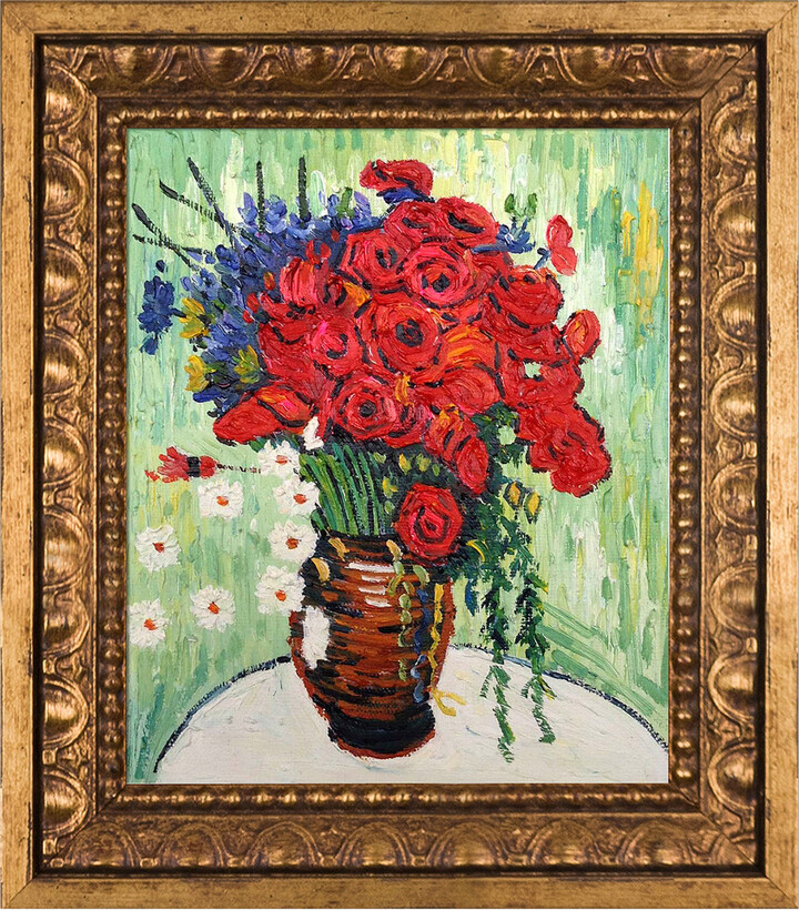 Museum Masters Vase With Daisies And Poppies By Vincent Van Gogh ...