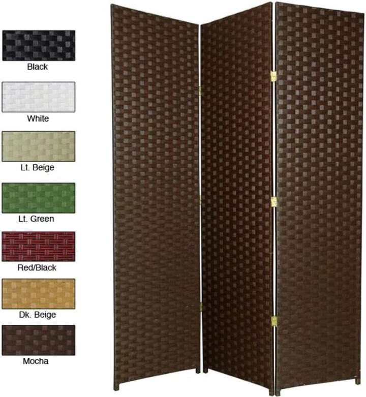 Handmade 7' Woven Fiber Room Divider - ShopStyle