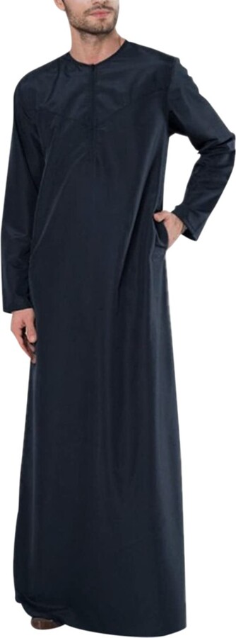 MODSGUE Muslim Dresses Men's Ethnic Robe Festive Robes Muslim Tunics ...