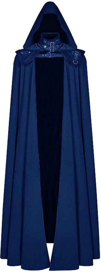 luoluoluo Halloween Cape for Men Hooded Cloak Cape for Adults Knight ...