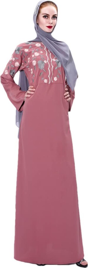 Youllyuu Eid Dresses Mubarak Ramadan Abaya Dubai Kaftan Turkey Islam Muslim Embroidered Dress ...