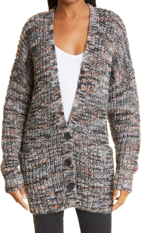 Frame Oversize Marled Cardigan - ShopStyle