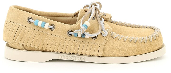 Alanui DOCKSIDE AND SEBAGO COLLABORATION LOAFERS 6,5 Beige Leather ...