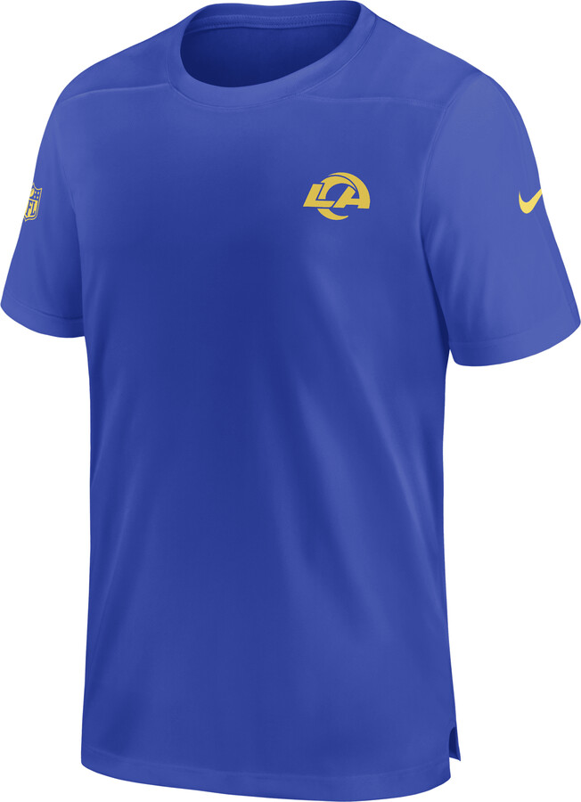 Nike Men's Dri-FIT Sideline Coach (NFL Los Angeles Rams) Top in Blue ...